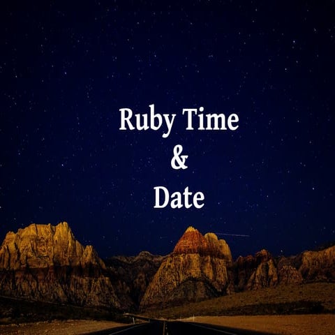 Ruby Time & Date | PPT