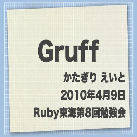「Gruff」について | PPT