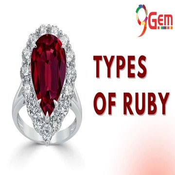 Different origins of ruby gemstone