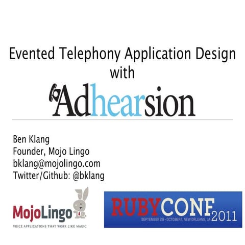 Ruby Conf 2011 | PPT