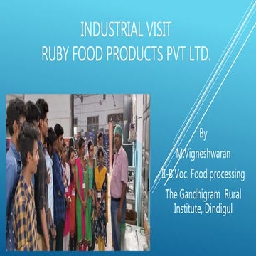 Ruby food products | PPT