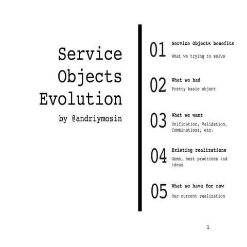 Service Objects Evolution | PPT