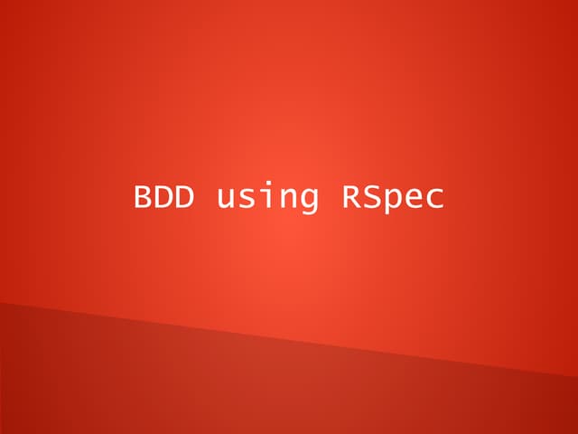 Ruby On Rails Rspec Ppt 1425