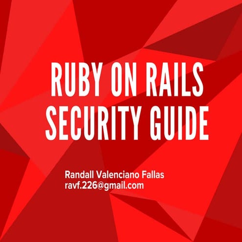 Ruby on rails security guide | PPT