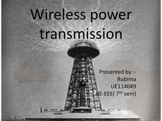 Wireless Power Transfer | PPTX