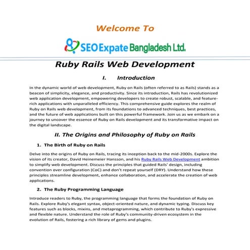 Ruby Rails Web Development Pdf
