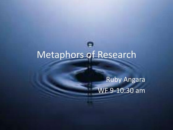 Kayla's research metaphor | PDF | Medical Health