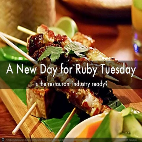 A new day for the Ruby Tuesday casual dining chain | Rick Zambrano ...