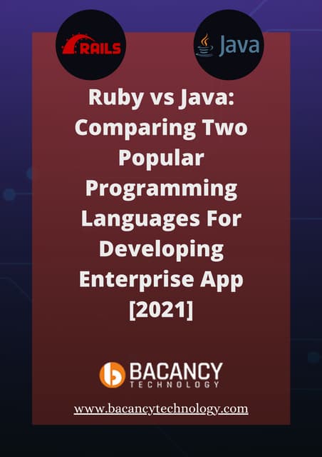 Ruby Vs Java Comparing Two Popular Programming Languages For