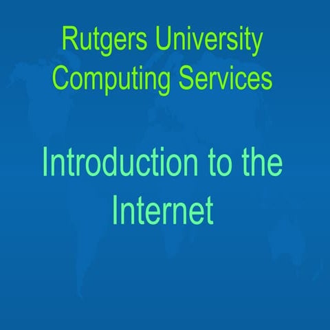 Rutgers - RUCS Internet | PPT