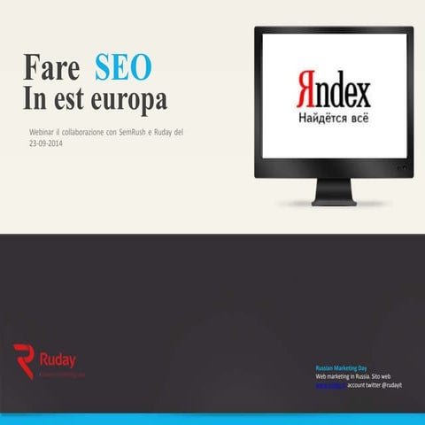 SEO per la Russia e SEMrush | PPT