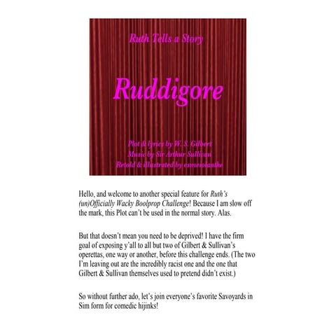 Ruth Tells a Story: Ruddigore | PPT