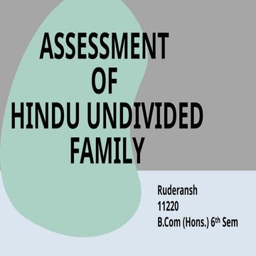 Ruderansh assignment 2 assessment of HUF.pptx