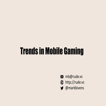 Mobile Gaming Infographic | PDF