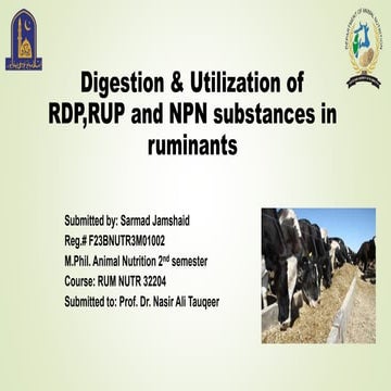 RUDP and RDP.pptx digestion and utilization | PPTX