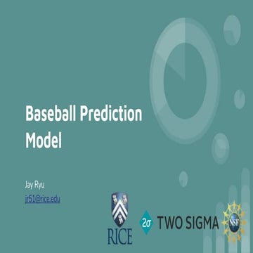 Baseball Prediction Model on Tensorflow | PPT