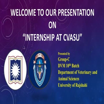 RU DVM 10th batch group c (Created by Md. Rafiul Alam Naim) | PPT