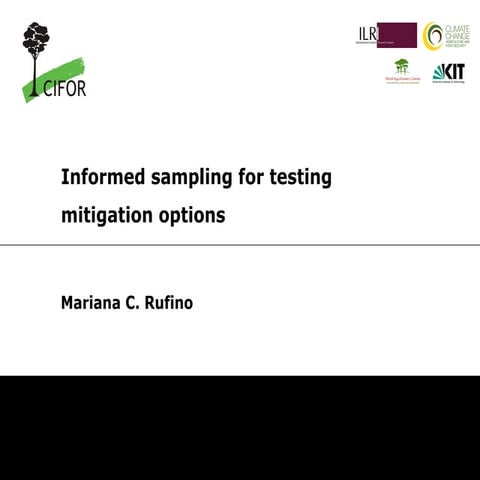 Rufino Informed sampling for targeting mitigation Nov 10 2014 | PDF