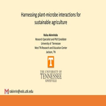 Rufus plant microbe interactions | PPTX