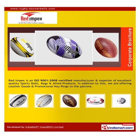 Red Impex, Jalandhar, Match Rugby Balls | PDF