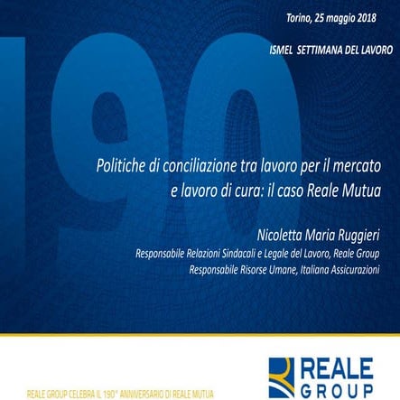 Politiche di conciliazione tra lavoro per il mercato e lavoro di cura ...