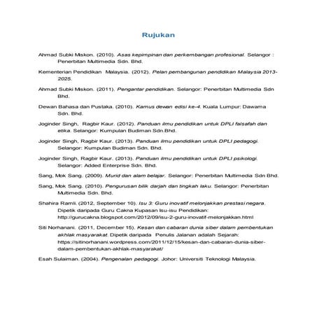 Rujukan | DOCX