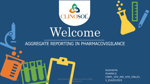 Aggregate Reporting in Pharmacovigilance | PDF