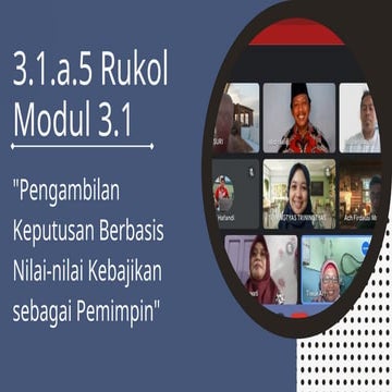 Ruang Kolaborasi Modul 3.1 Pengambilan Keputusan berdasarkan nilai-nilai kebajikan sebagai ...