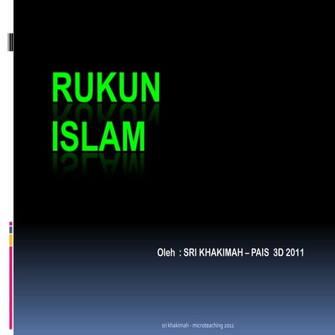 Rukun islam | PPTX