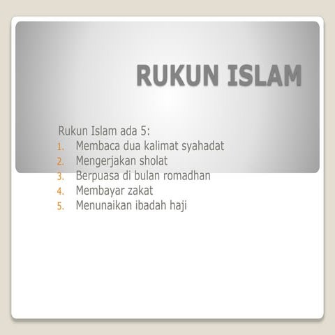 Rukun islam | PPTX