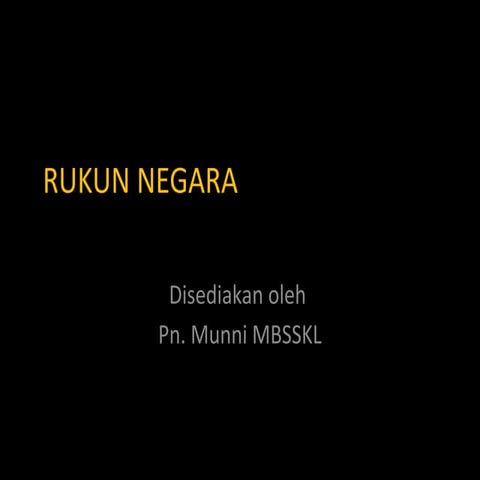 Rukun negara | PPT