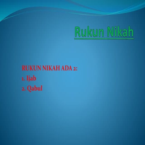 Rukun nikah | PPTX