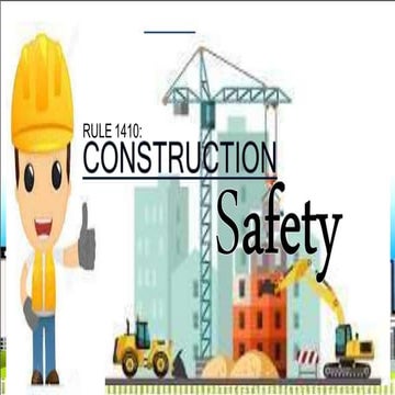 RULE 1410: CONSTRUCTION SAFETY | PPTX