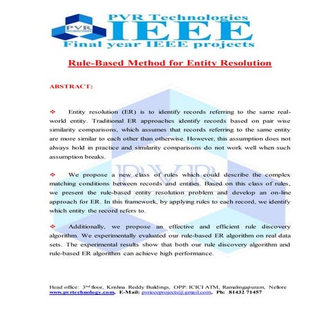 Rule Based Method For Entity Resolution Pdf 5848