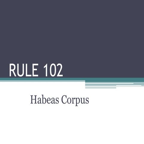 Rule 102 | PPTX