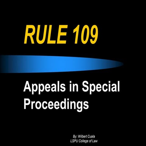 Rule 109 | PPTX | Law