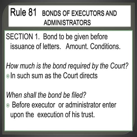 Rule 81 | PPT
