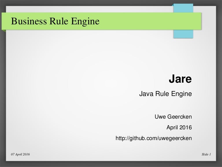Java Rule Engine Jarre 6566