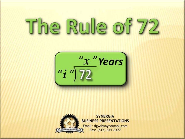 The Rule of 72