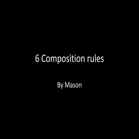 Rules of composition | PPT