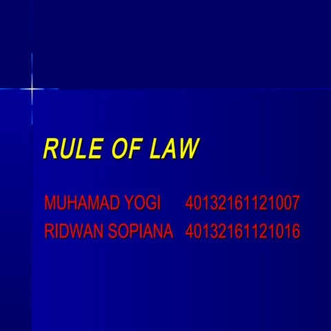 Rule of Law | PPT