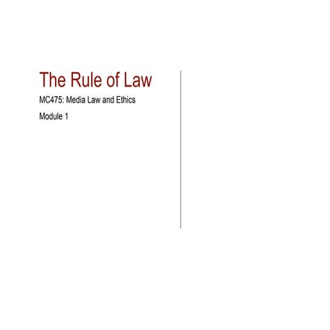 Rule of law | PPTX