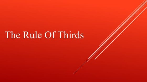 Rule of thirds | PPT