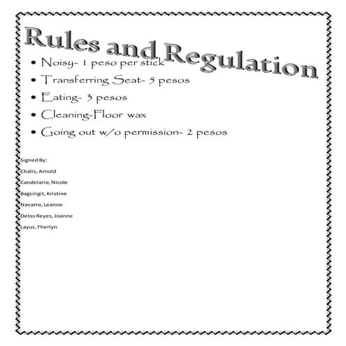 Rules | DOCX