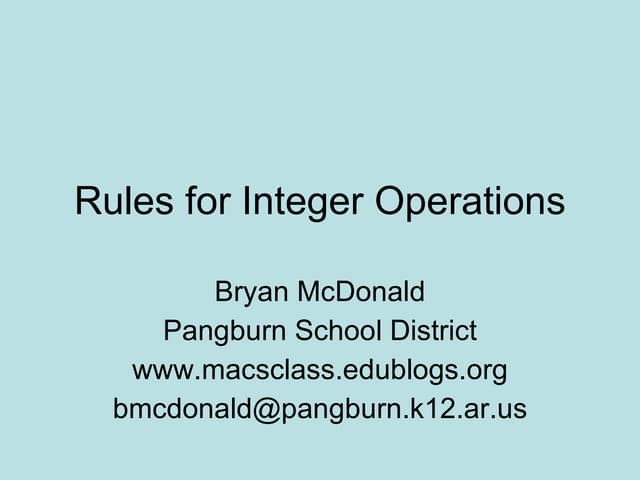 Basic operations in Mathematics | PPT