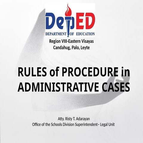DepEd RULES-of-PROCEDURE-in-ADMINISTRATIVE-CASES.pptx