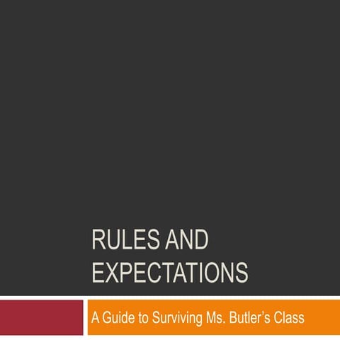 Rules and expectations 10 11 | PPT