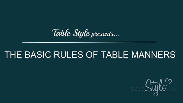 Table Manners | PPTX