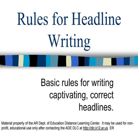 Newspaper headlines and leads | PPT