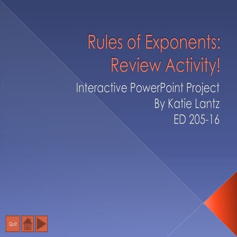 Rules Of Exponents1 | PPTX